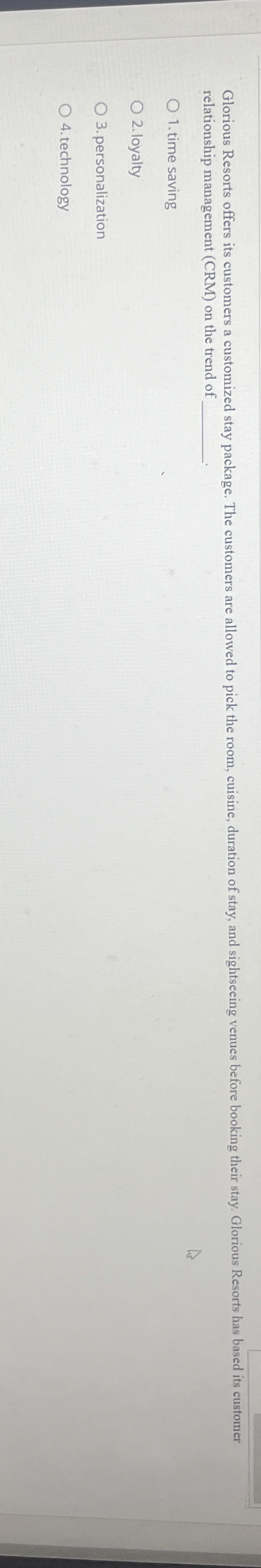 Solved relationship management (CRM) ﻿on the trend of | Chegg.com