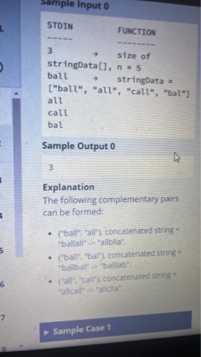 Solved The following complementary pairs can be formed: - | Chegg.com