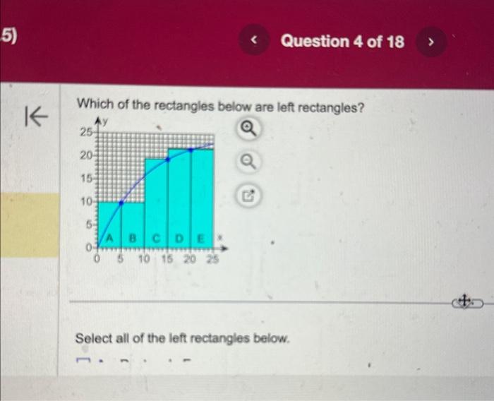 Solved Which of the rectangles below are left rectangles? | Chegg.com