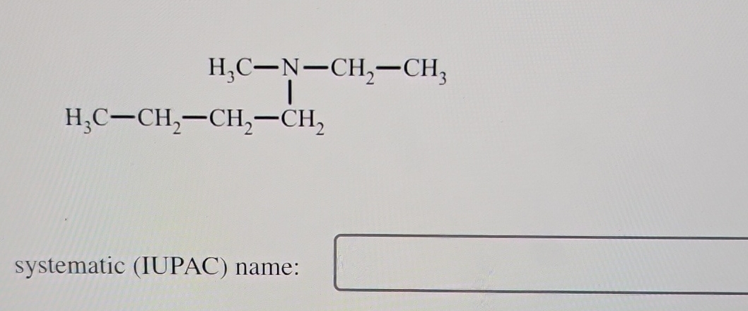 Solved systematic (IUPAC) ﻿name: | Chegg.com