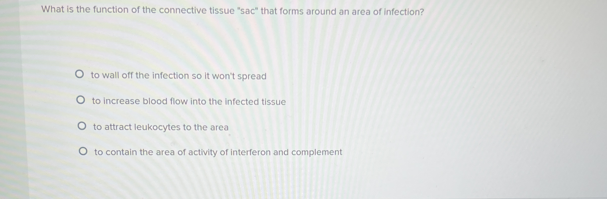 Solved What is the function of the connective tissue "sac" | Chegg.com