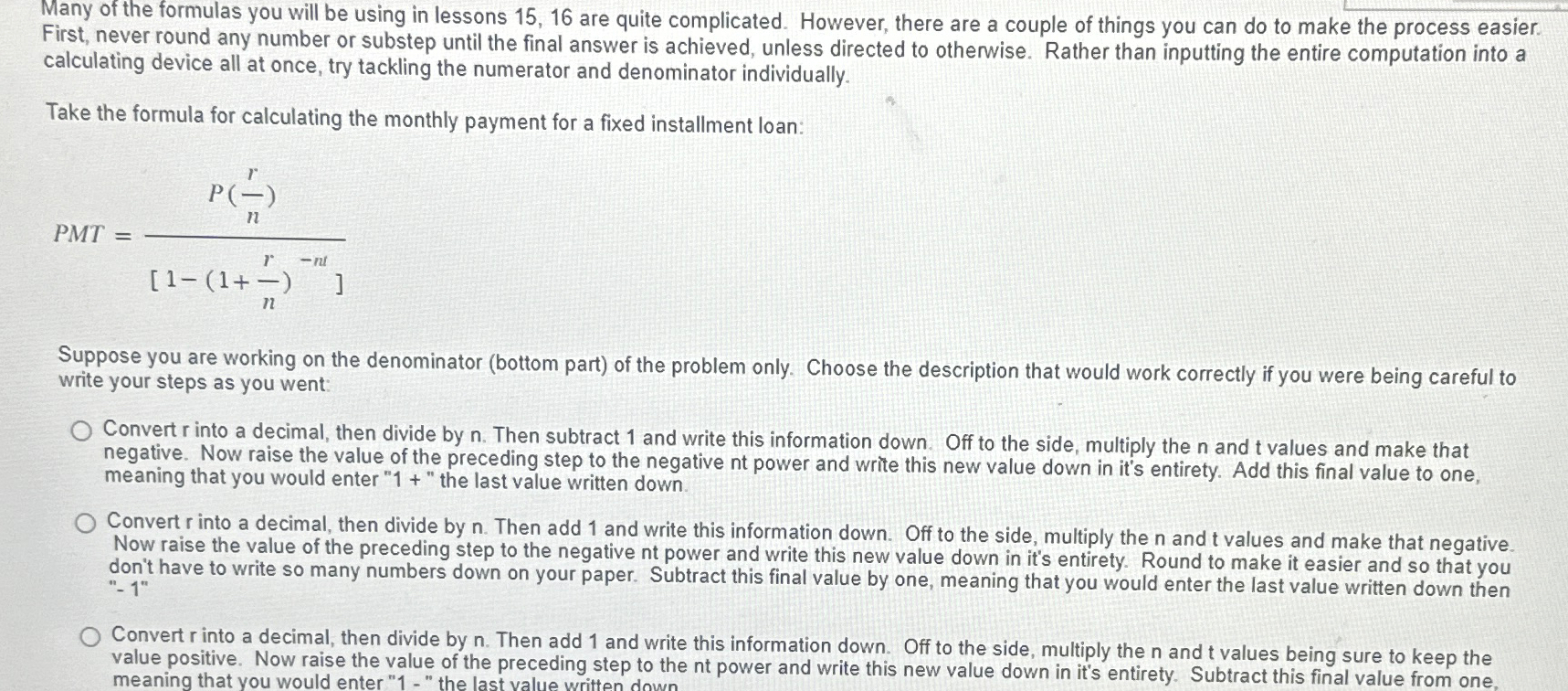 Solved Many of the formulas you will be using in lessons | Chegg.com