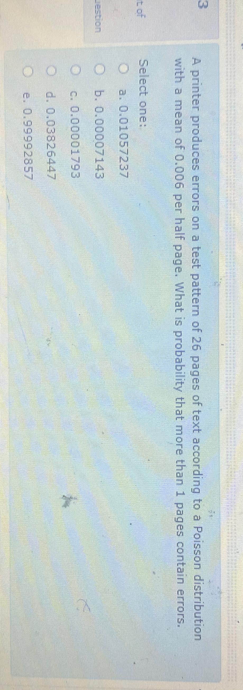 Solved 3A printer produces errors on a test pattern of 26 | Chegg.com