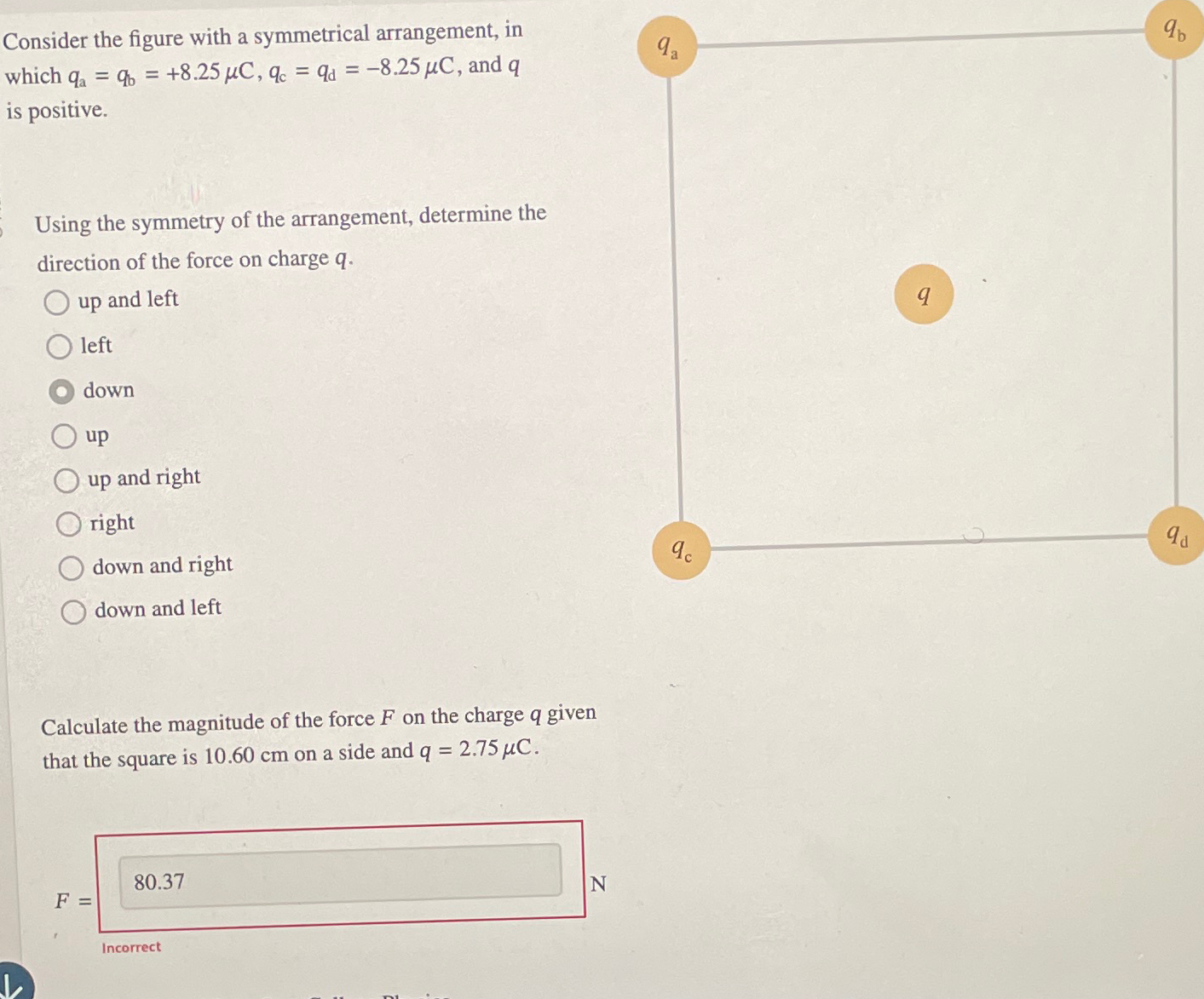 Consider the figure with a symmetrical arrangement, | Chegg.com