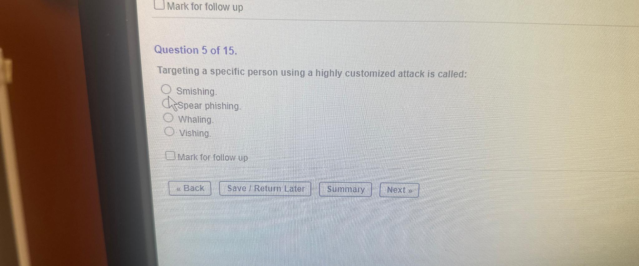 Solved Mark for follow upQuestion 5 ﻿of 15.Targeting a | Chegg.com