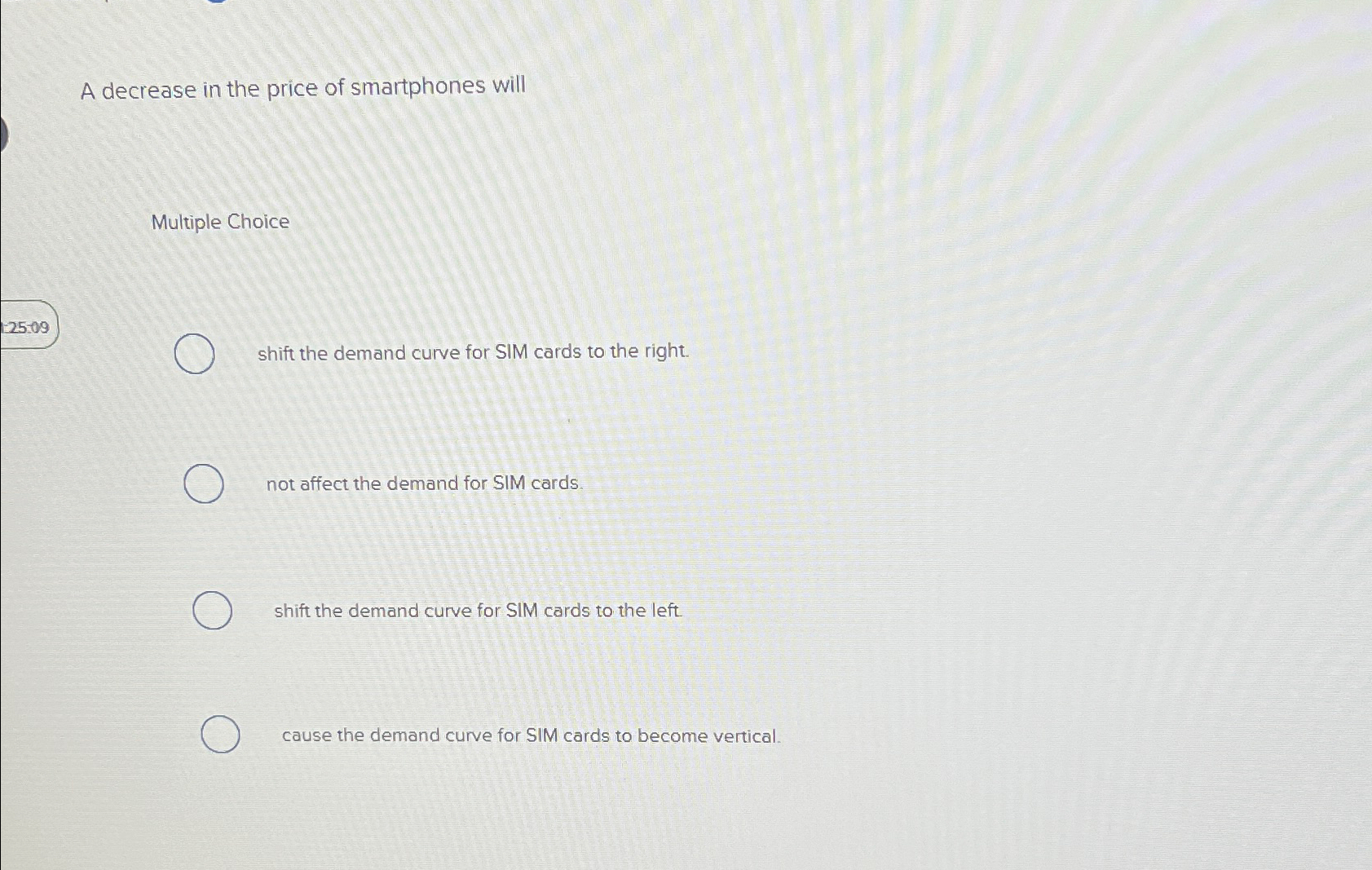 Solved A decrease in the price of smartphones willMultiple | Chegg.com