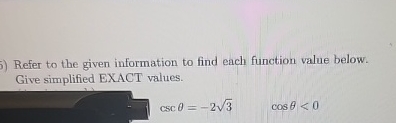 Solved Refer to the given information to find each function | Chegg.com