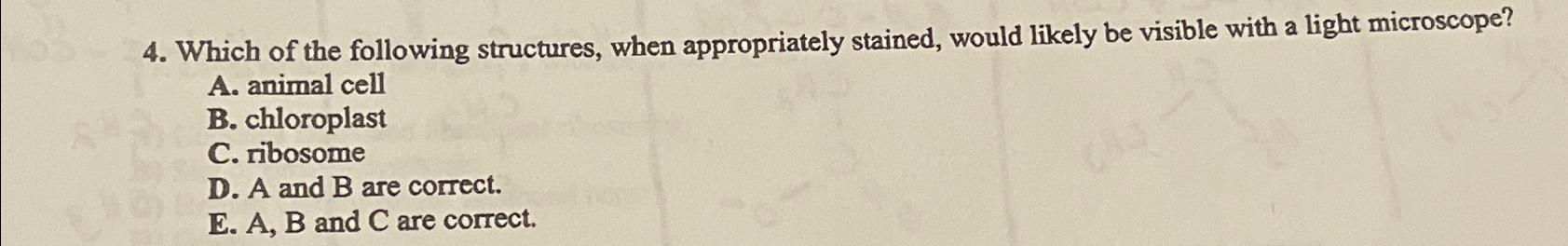 Solved Which of the following structures, when appropriately | Chegg.com