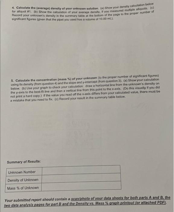 Solved DATA SHEET Record all of your data with the | Chegg.com