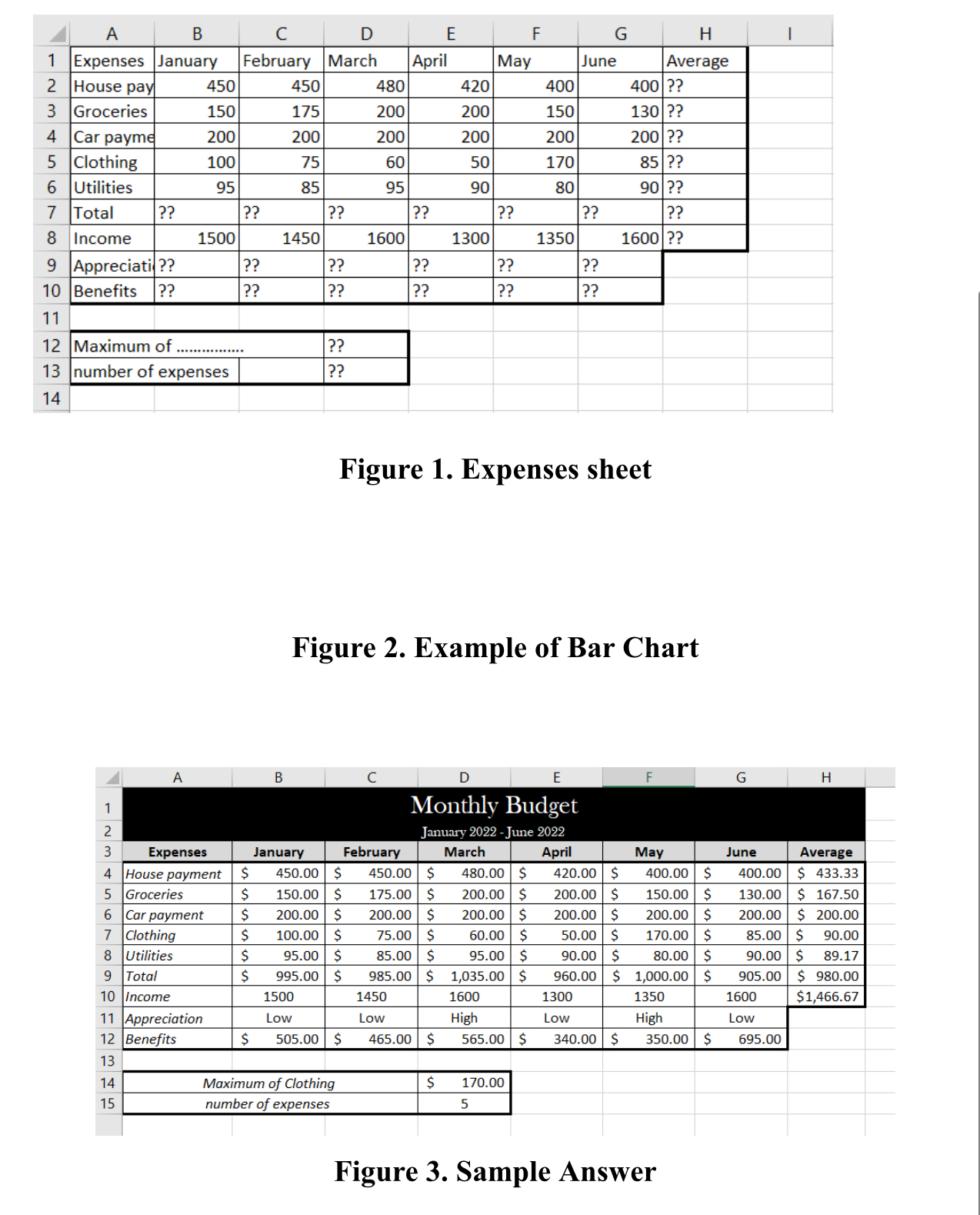 Solved Based on the following figures, use the excel file | Chegg.com