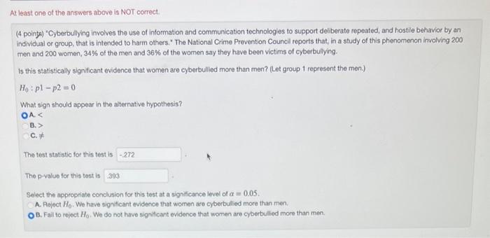 Solved it says i got 50% right and im not sure whats wrong😭 | Chegg.com