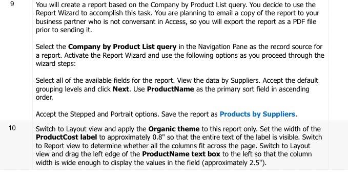 Solved Start Access. Open the downloaded Access file named | Chegg.com