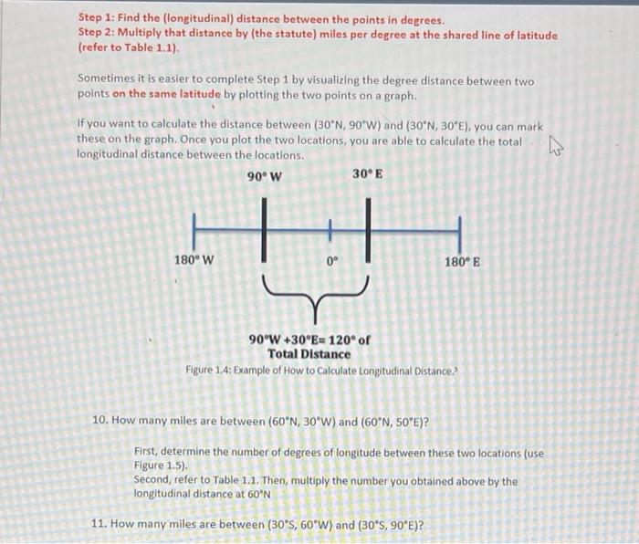 Solved Step 1: Find the (longitudinal) distance between the | Chegg.com