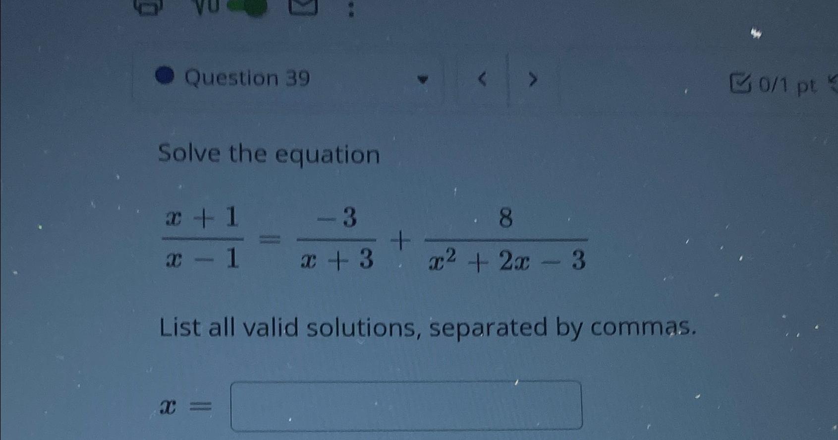 Solved Question 39Solve the | Chegg.com