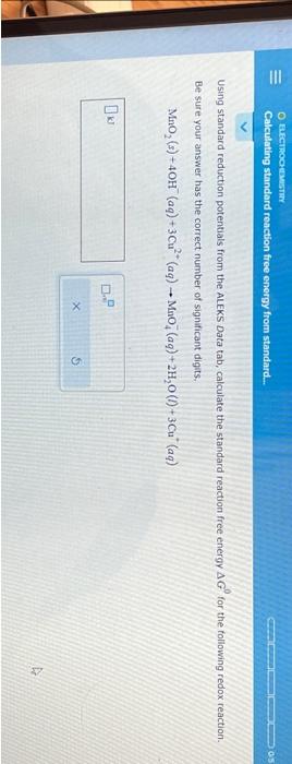 HELP! Using Standard reduction potentials from thr | Chegg.com