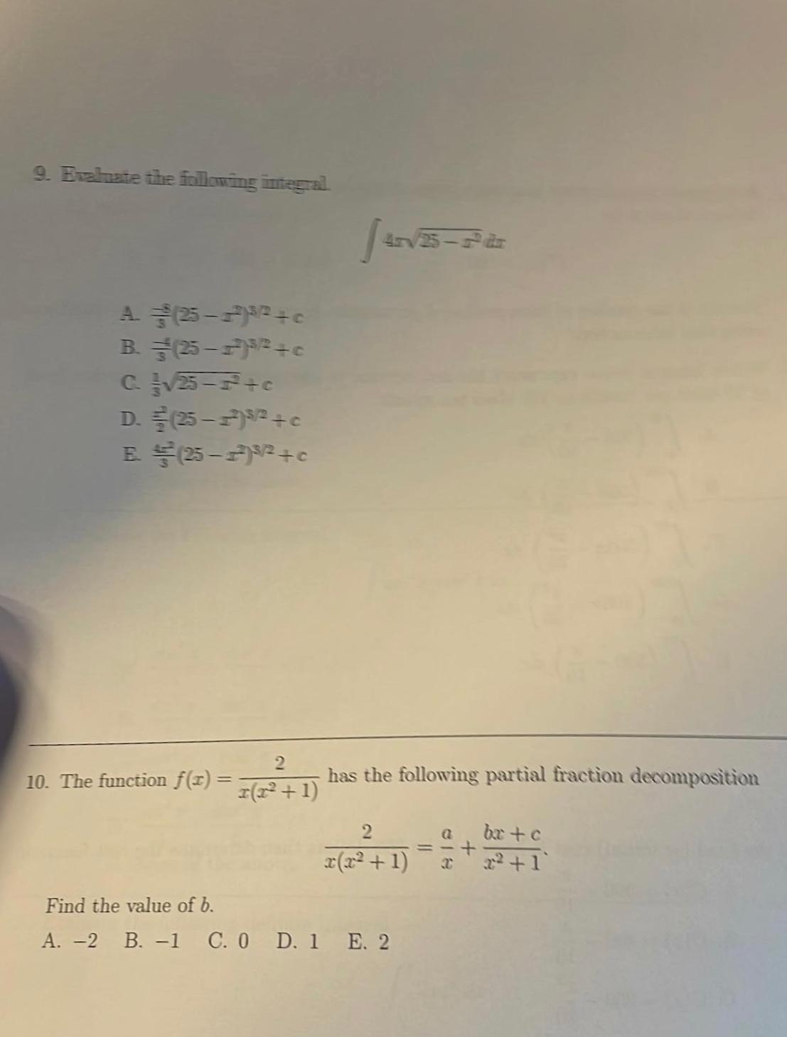 Solved Evaluate the following | Chegg.com