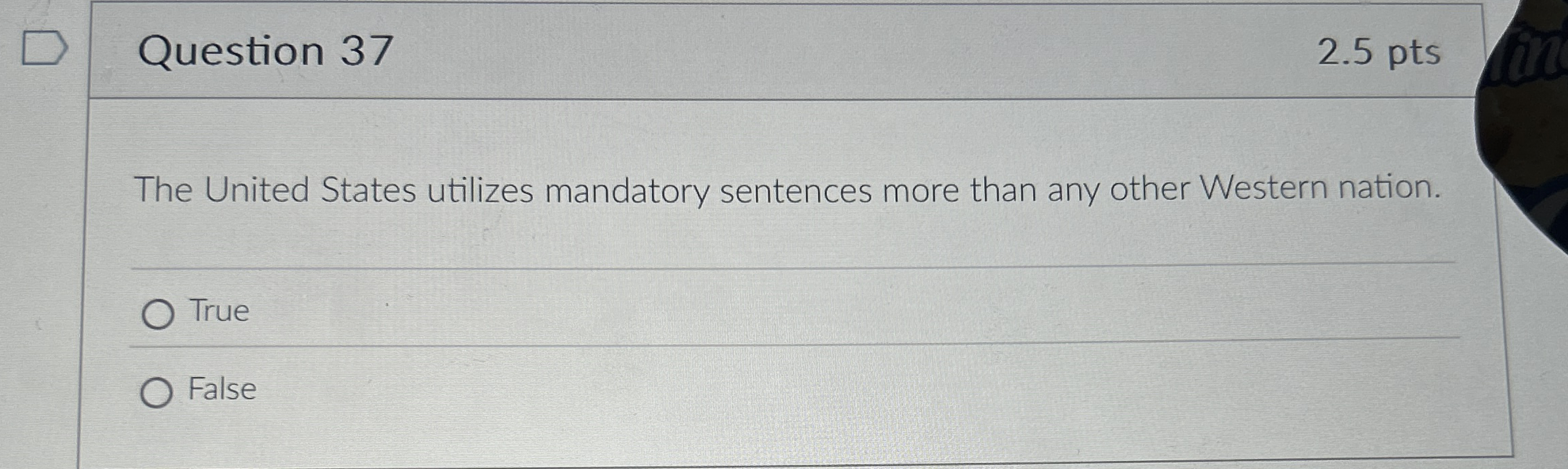 Solved Question 37The United States utilizes mandatory | Chegg.com