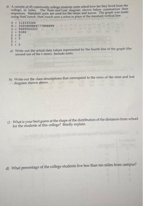 Solved 1) Complete the group data table for the ordered data | Chegg.com