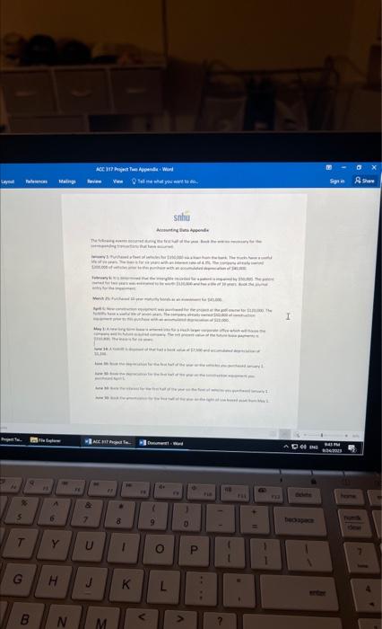 Solved The following events occurredduring the first half of | Chegg.com