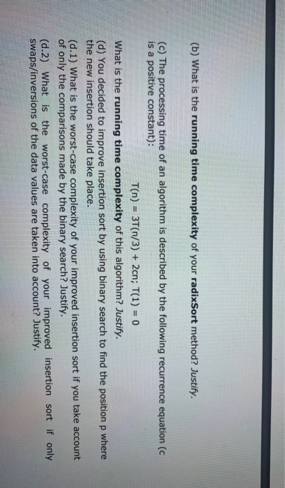 Solved Problem #1 (30 pts) Consider the problem of inserting | Chegg.com