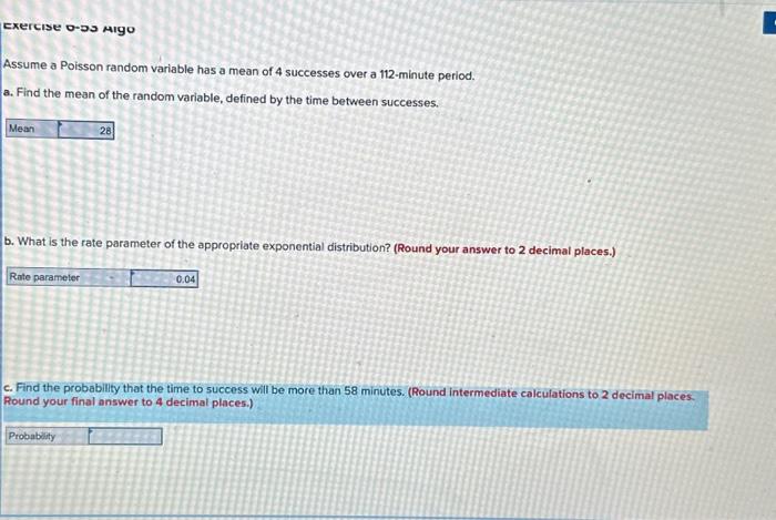 Solved Exercise o-Do migo Assume a Poisson random variable | Chegg.com