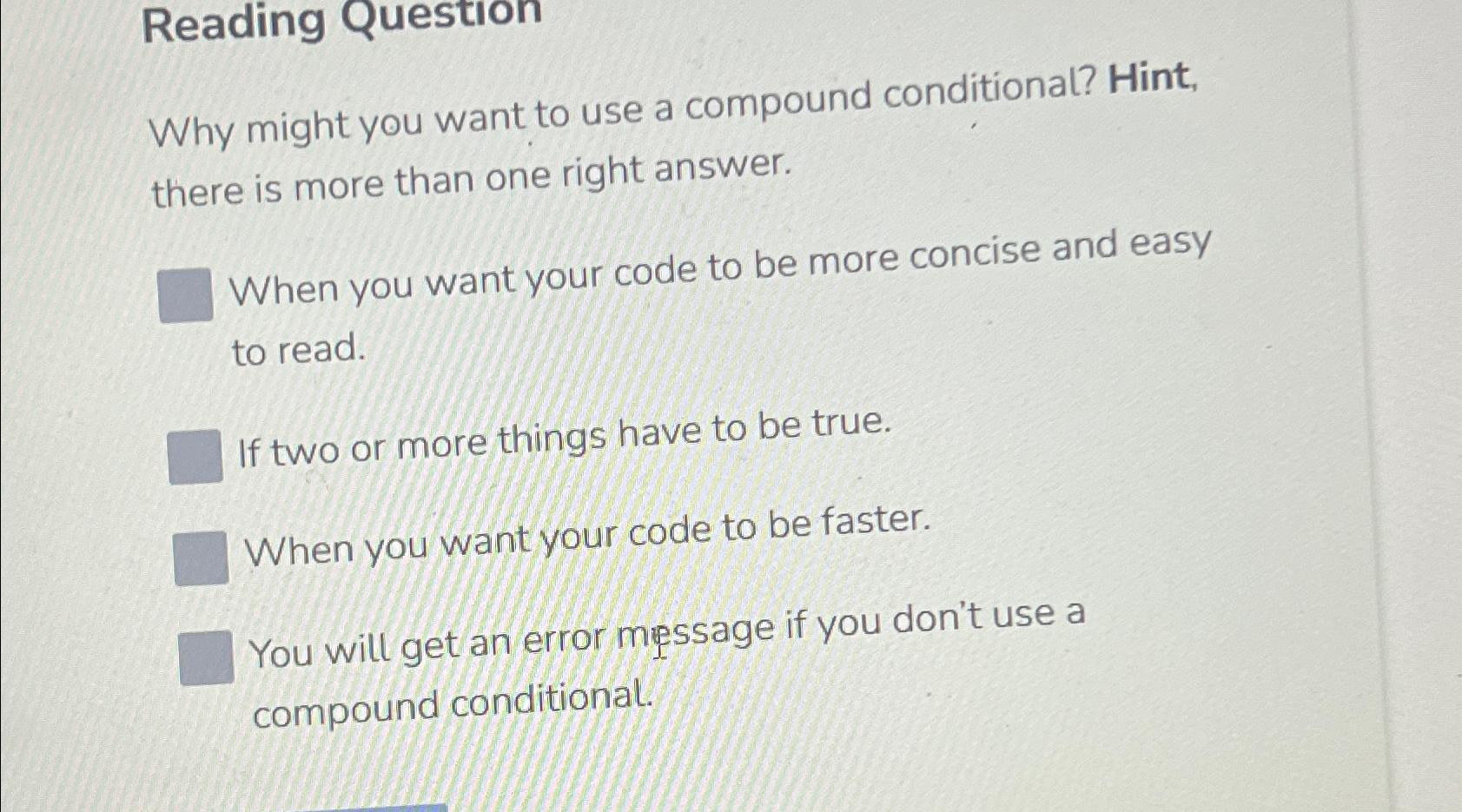 Reading QuestionWhy might you want to use a compound | Chegg.com