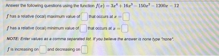 Solved Answer the following questions using the function | Chegg.com