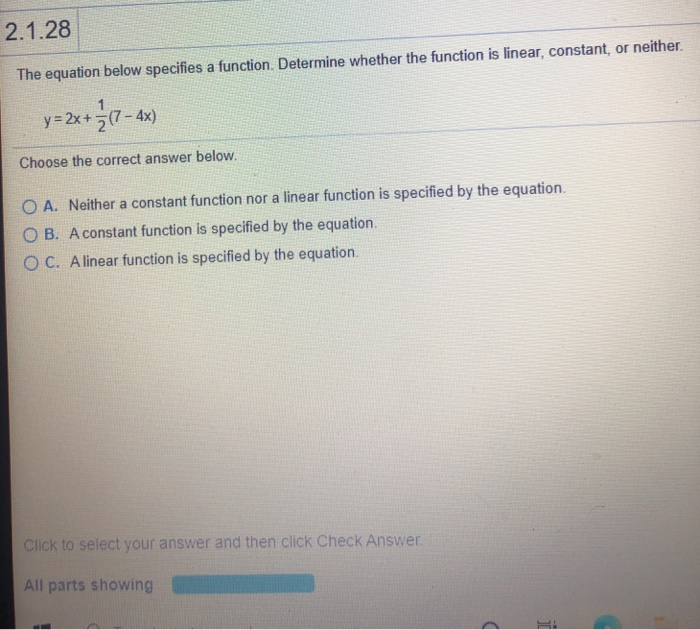 Solved 2.1.28 The equation below specifies a function. | Chegg.com