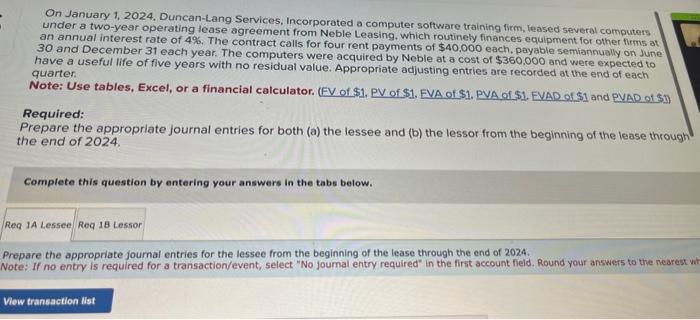 Solved Thble if Future value of $1On January 1, 2024. | Chegg.com