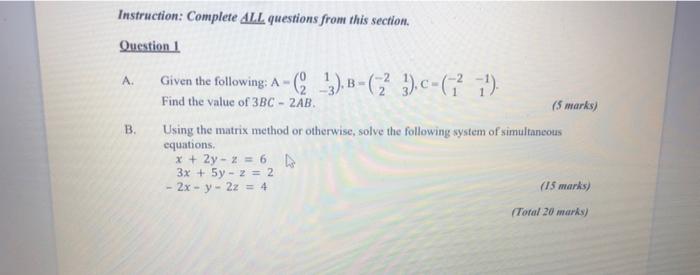 Solved Instruction: Complete ALL questions from this | Chegg.com