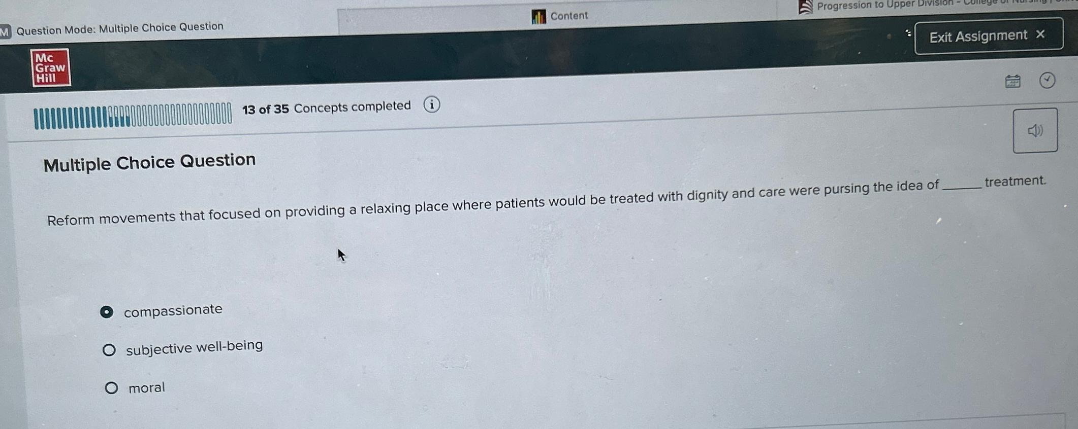 Solved Question Mode: Multiple Choice | Chegg.com