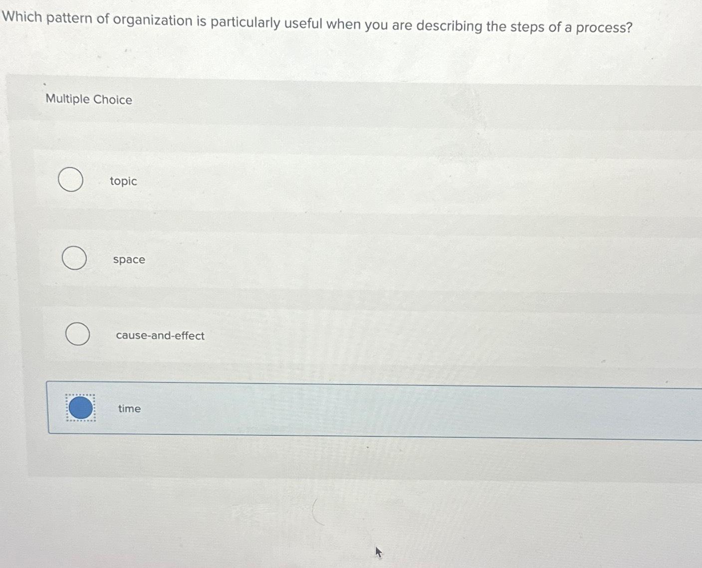 Solved Which pattern of organization is particularly useful | Chegg.com
