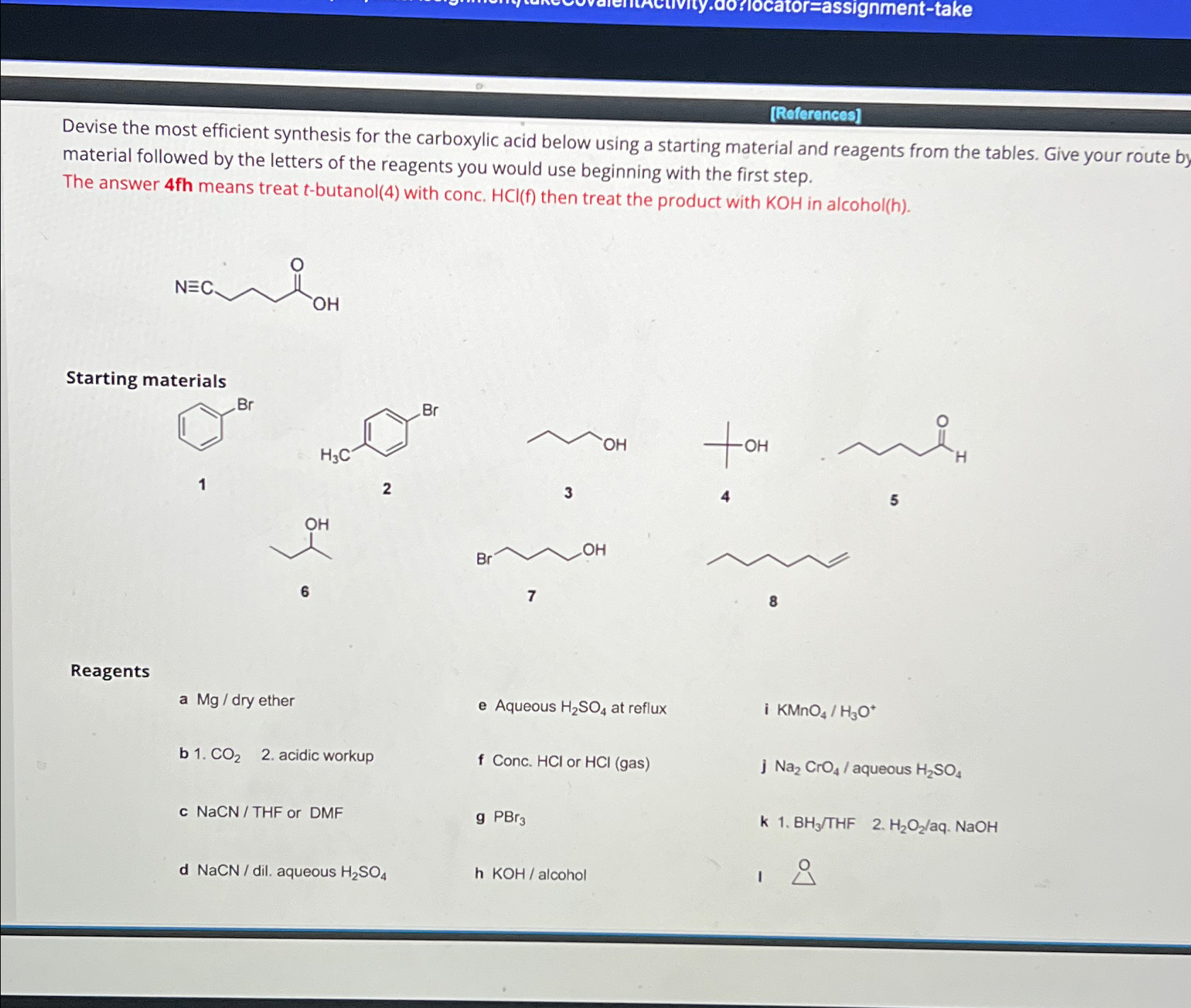 Solved [Roforences]Devise the most efficient synthesis for | Chegg.com