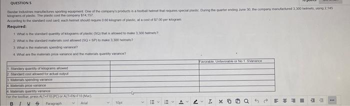 Solved Required: 3 What is the matenas speritirg variance? | Chegg.com