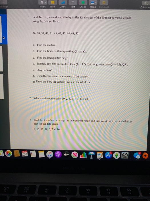 Solved EE Table add Page co Collabora Insert Chart Text | Chegg.com