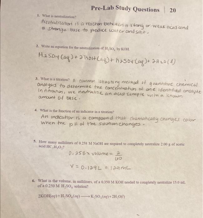 Solved 1. What is neutralization? Neutralization is a | Chegg.com