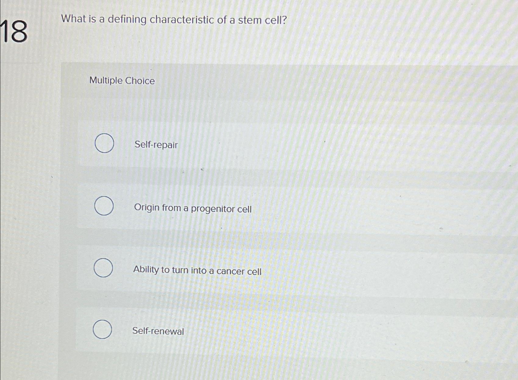 Solved What is a defining characteristic of a stem | Chegg.com