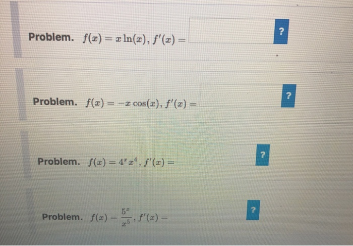 Solved Problem. f(x) = x ln(x), f'(x) = Problem. f(T) = -2 | Chegg.com