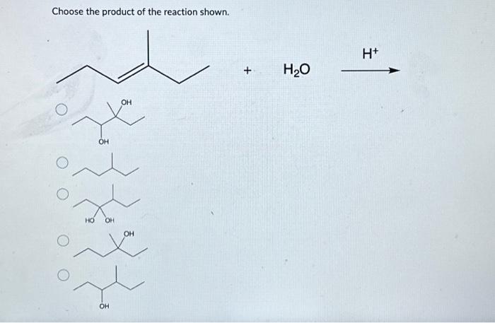 Solved Choose the product of the reaction shown. OH НО OH OH | Chegg.com