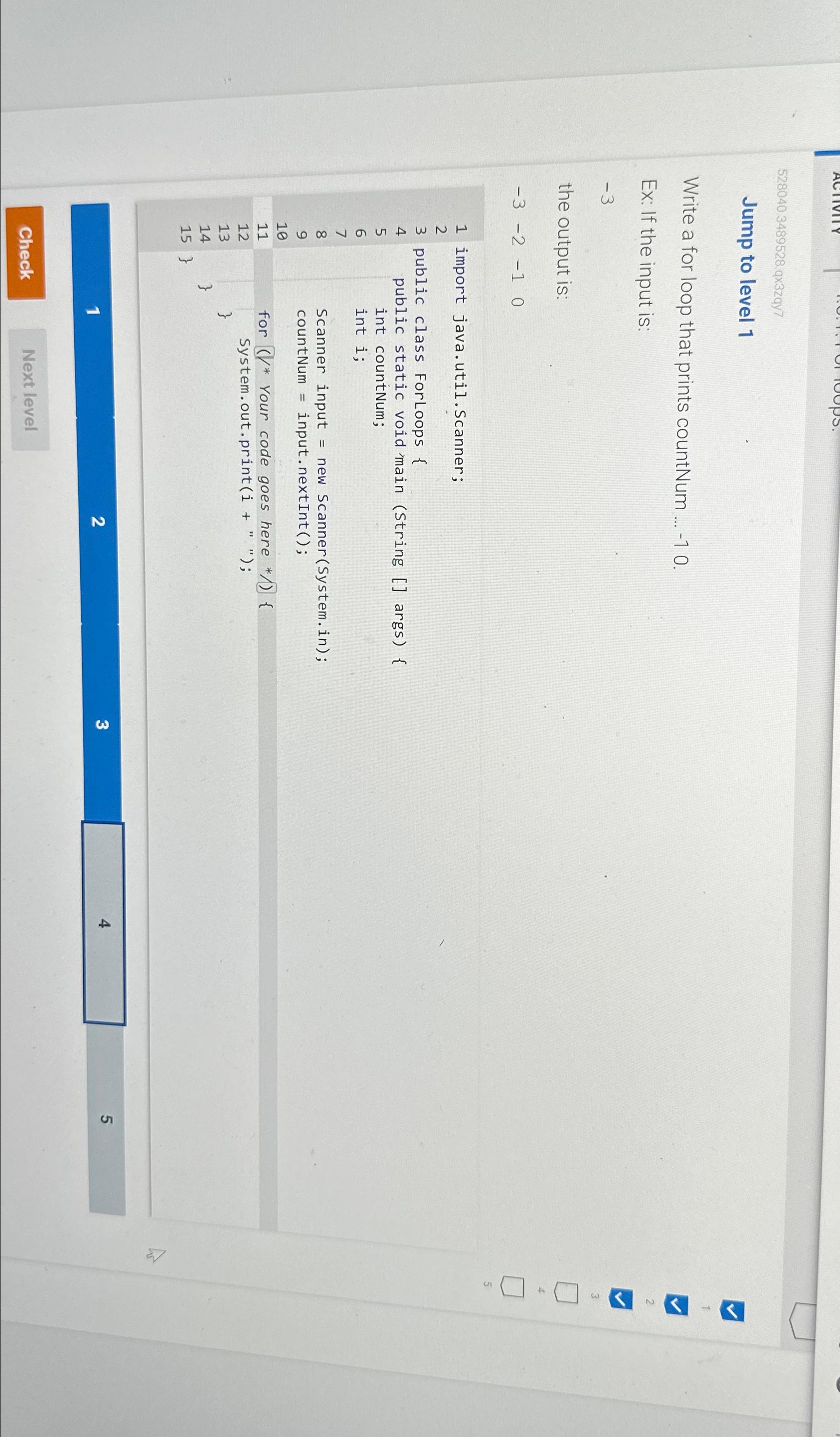 Solved 528040.3489528.qx3zqy7Jump to level 1Write a for loop | Chegg.com