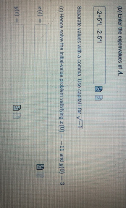 Solved Consider the system of first-order ODES z' (t) = - | Chegg.com