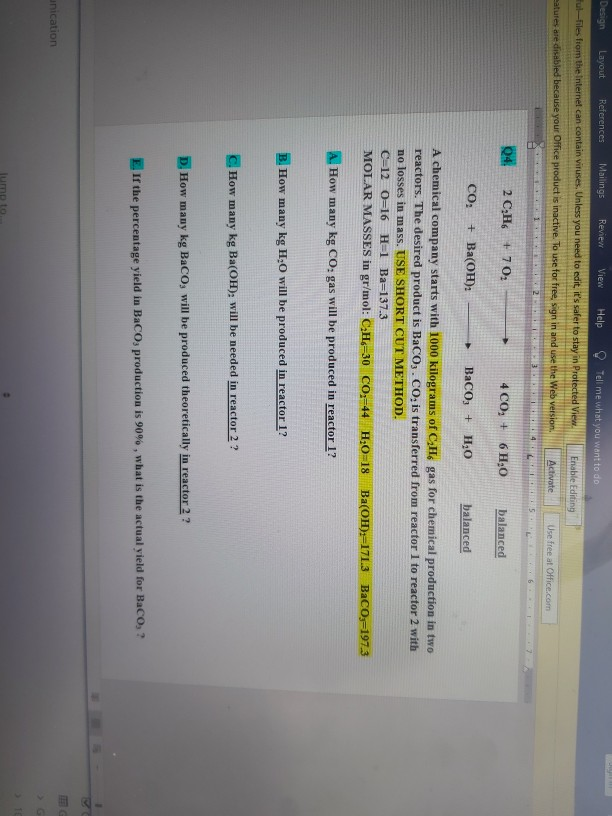 Solved Design Layout References Mailings Review View Help | Chegg.com