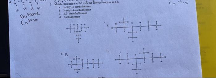 Solved match each name in a-d with the correct structure in | Chegg.com