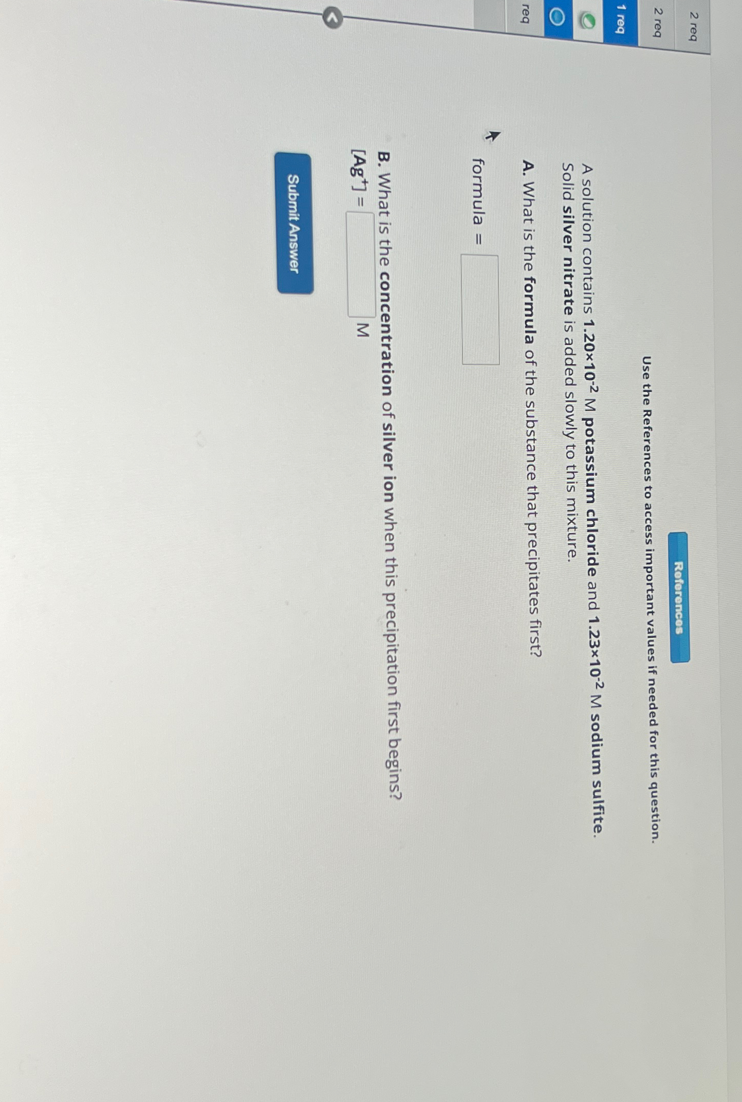 Solved 2 ﻿req2 ﻿reqUse the References to access important | Chegg.com