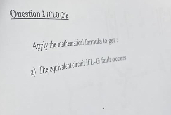 Question 2 (CLO (2):Apply the mathematical formula to | Chegg.com