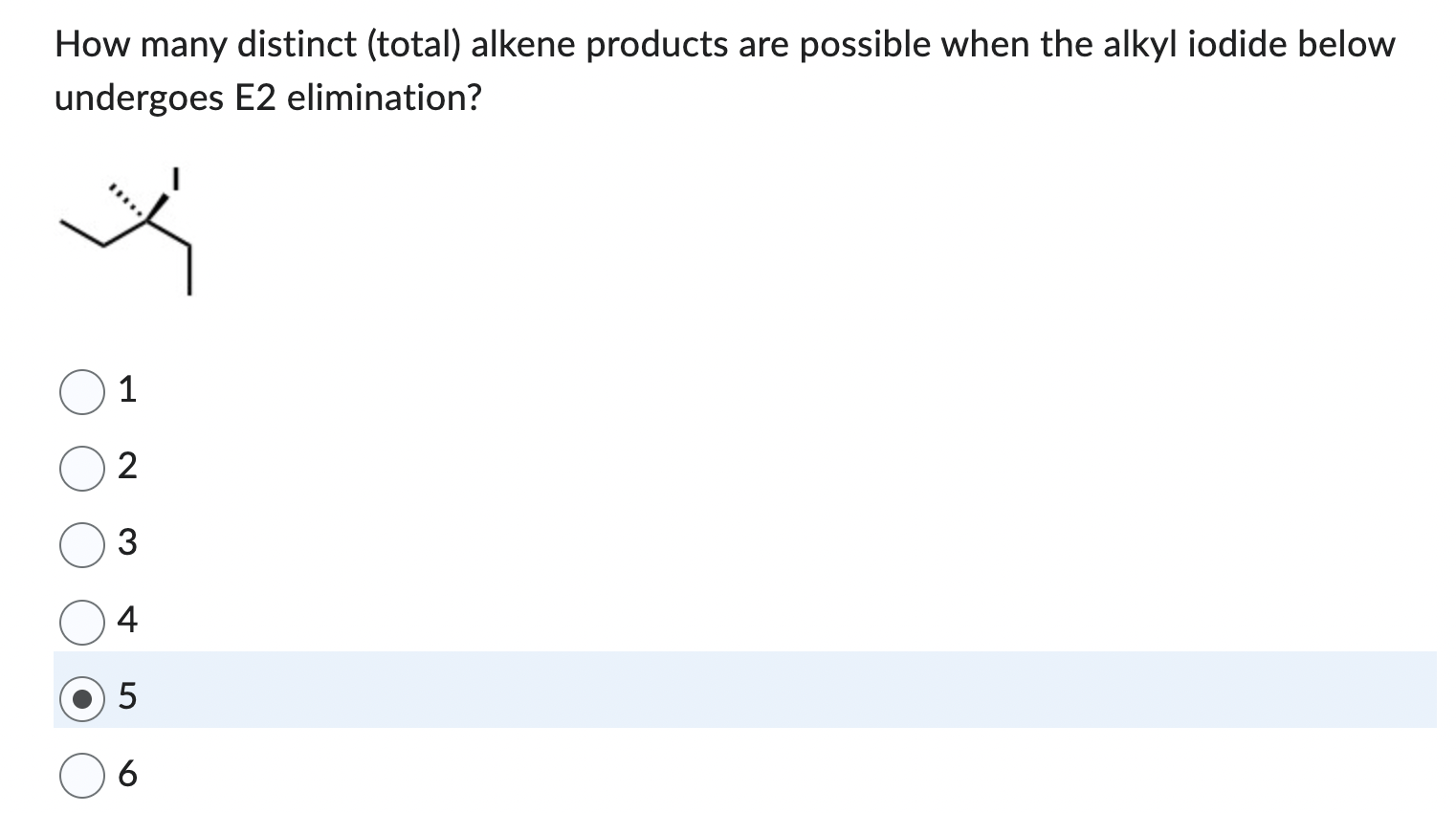 Solved How many distinct (total) alkene products are | Chegg.com