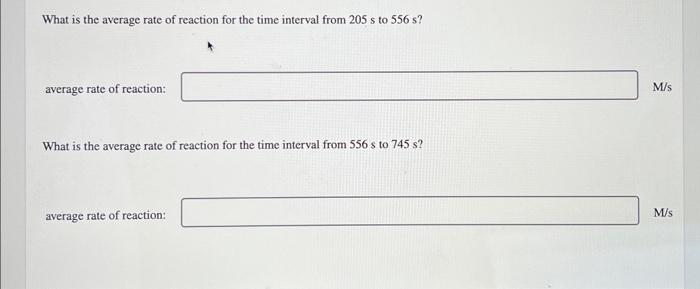 Solved finding rate of reaction | Chegg.com