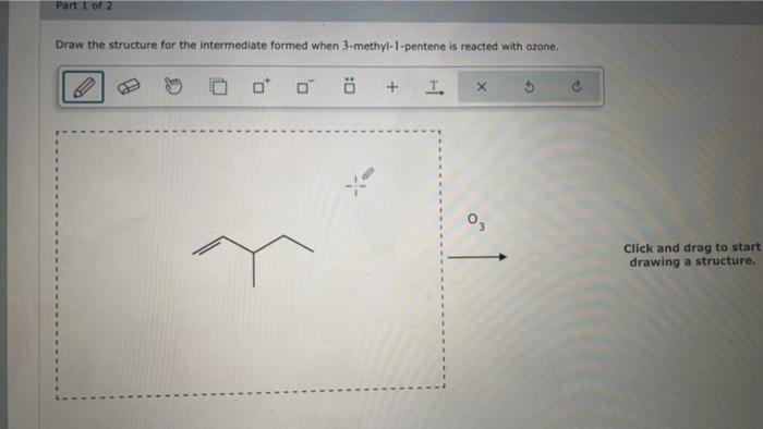 Solved Draw the structure for the intermediate formed when | Chegg.com
