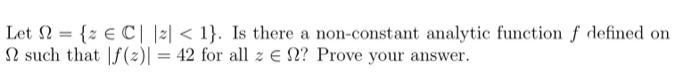Solved Let S = {2 € C|12