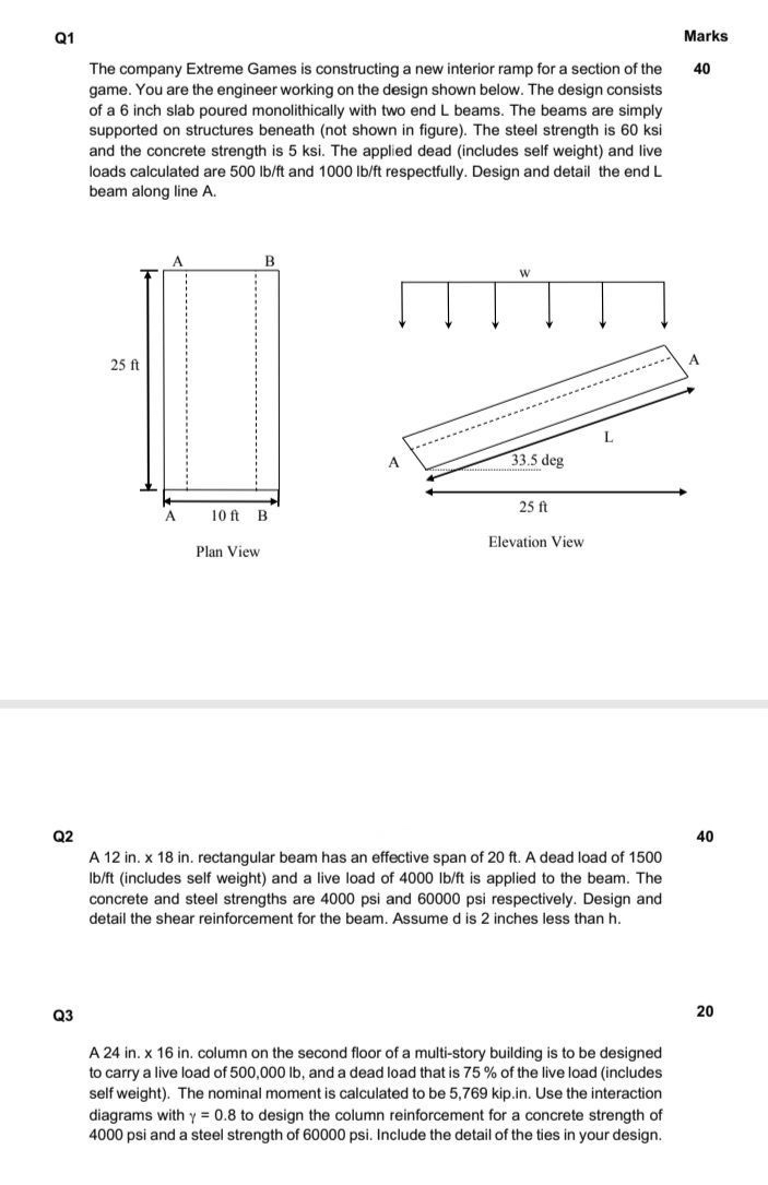 Solved Q1MarksThe company Extreme Games is constructing a | Chegg.com